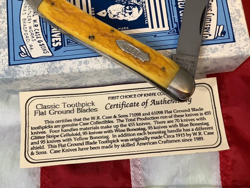 Case Classic 1991 Large Toothpick Knife Mdl# 61098 SAB, NOS in orig box