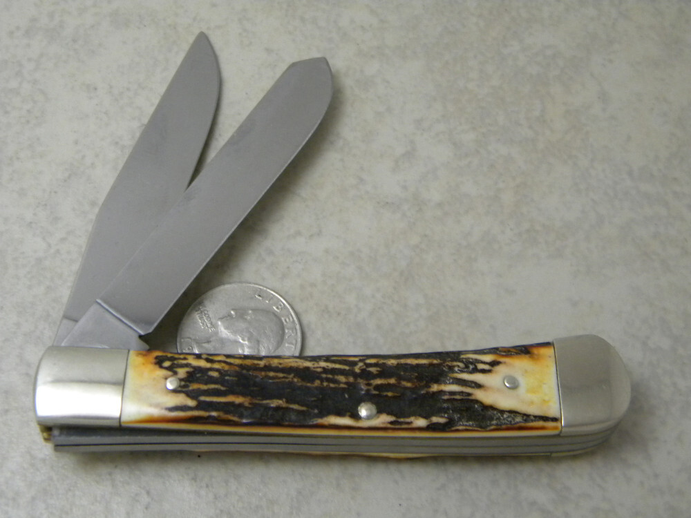 Boker Solingen Germany Stag Trapper Knife
