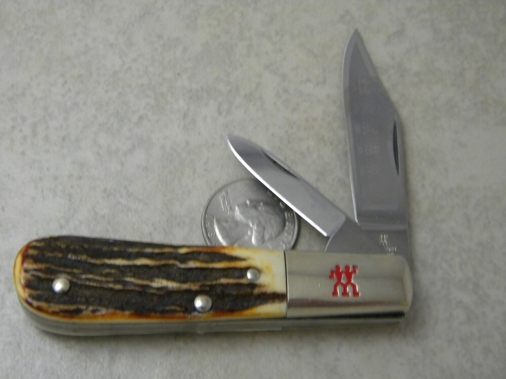 Boker Solingen Germany Stag Trapper Knife