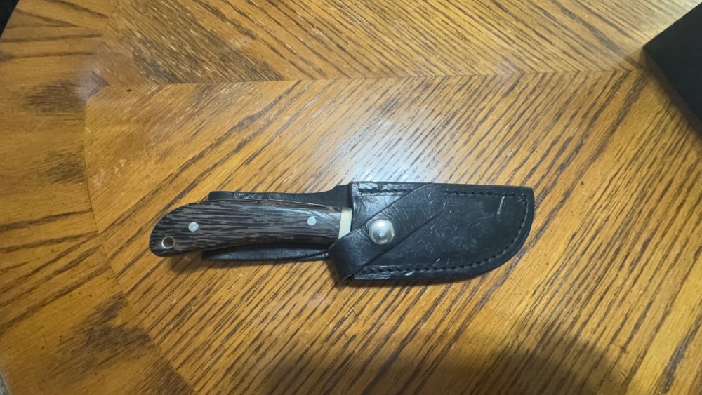 Mike Poole Custom Fixed Blade Knife W/ Sheath
