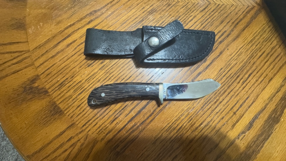 Mike Poole Custom Fixed Blade Knife W/ Sheath