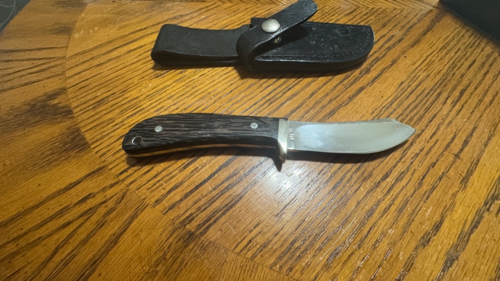 Mike Poole Custom Fixed Blade Knife W/ Sheath