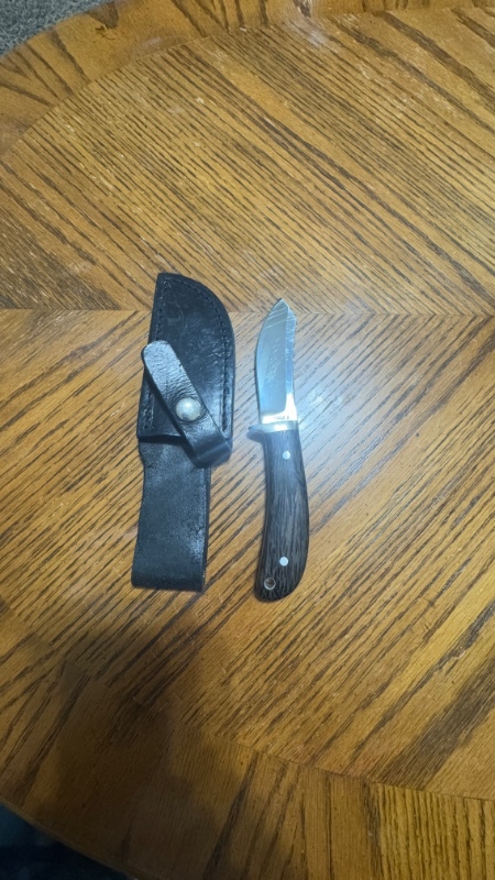 Mike Poole Custom Fixed Blade Knife W/ Sheath