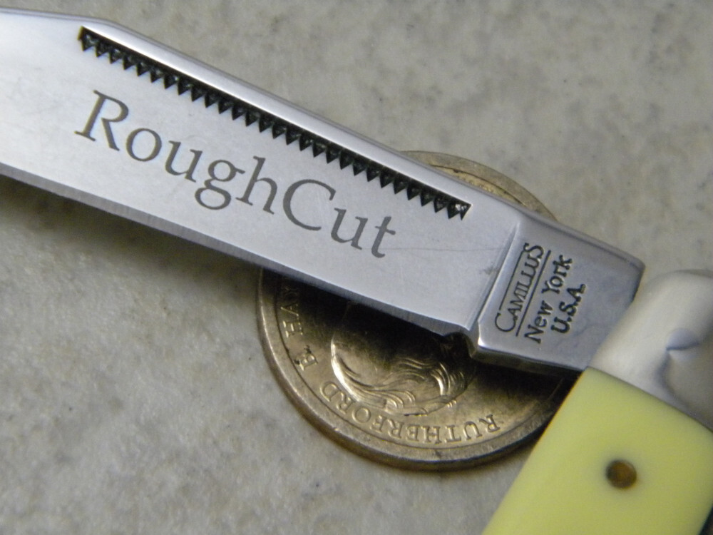 Camillus New York USA Rough Cut 9508 Delrin Muskrat Knife