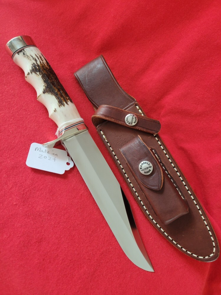 Randall Knife model 12-6 with sheath / catalog / patch