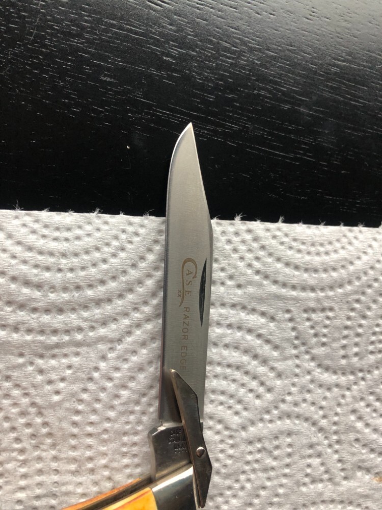 Case XX Cheetah Lockback Knife USA 5111 1/2 LSSP 4-DOT 1976 Stag # 1214-1