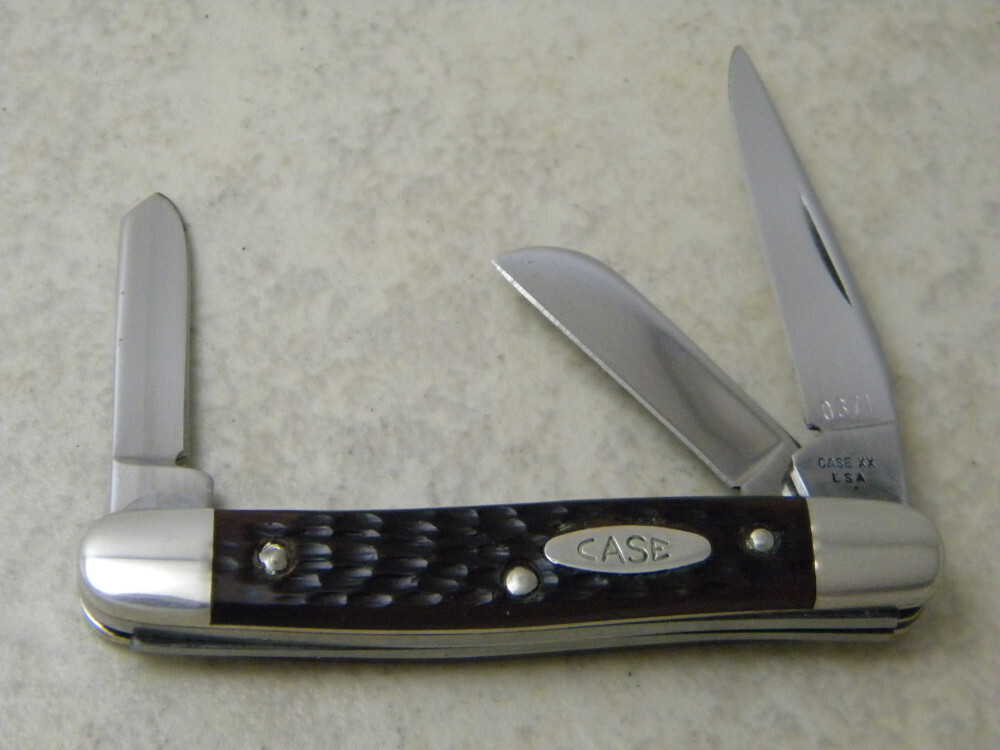 Case XX USA SS 1 Dot 1979 Delrin Stockman Knife Serial No. 0371