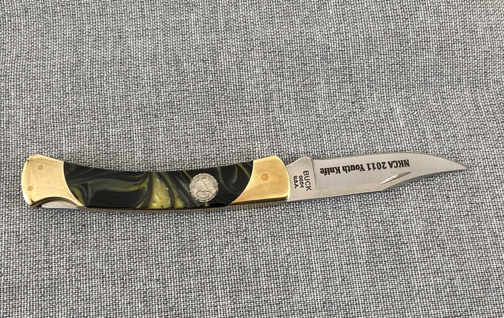 2011 Buck 55 Lockback – Michael Prater Painted Pony – NKCA Youth Knife ...