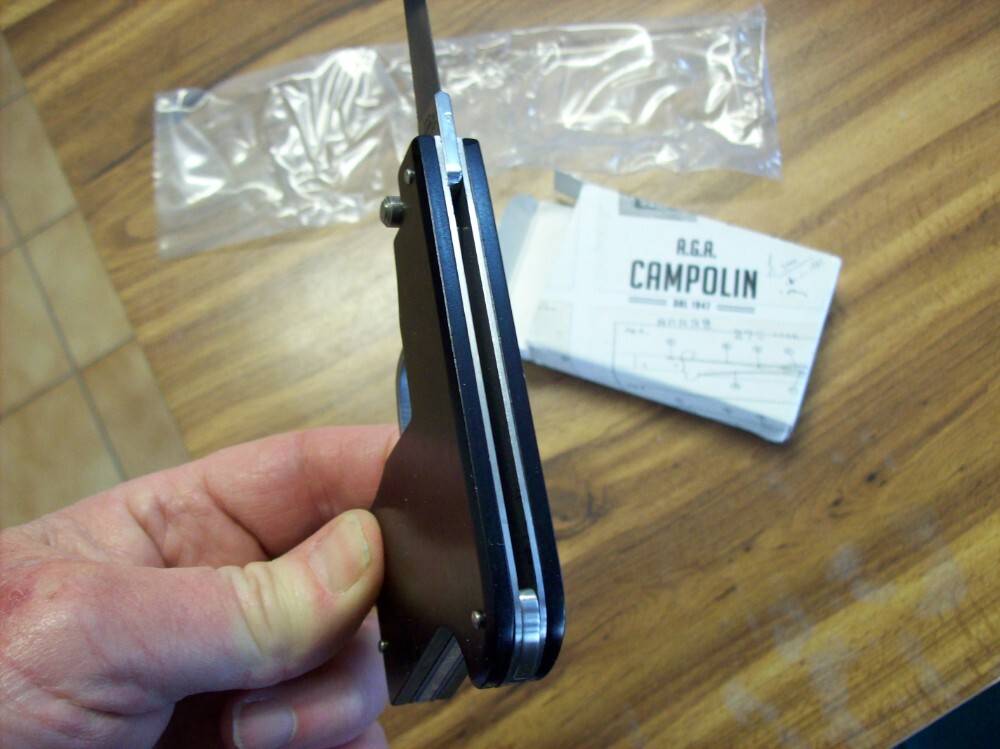 A.G.A. Campolin Rare Italian Gun Knife Black Ebonywood Circa 2019 ...