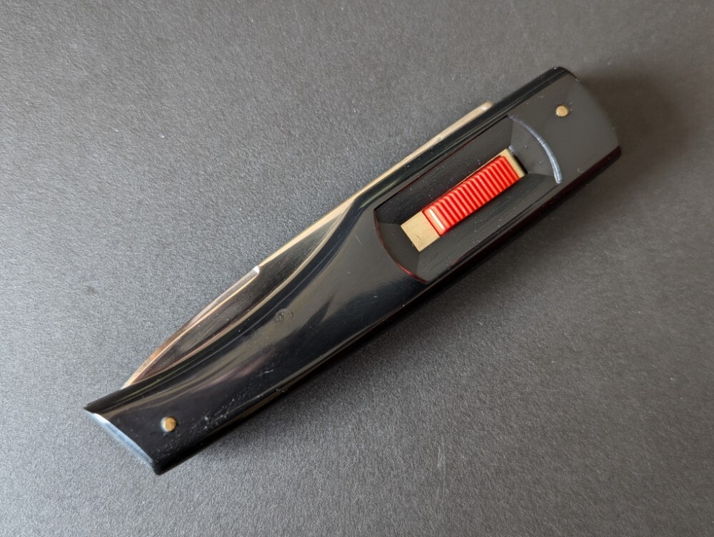 NOS Antique Collini Fly Lock "INOX Patent" Swedge Blade