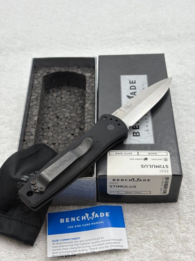 Benchmade 3551 Stimulus Push Button Automatic Knife With Integrated ...