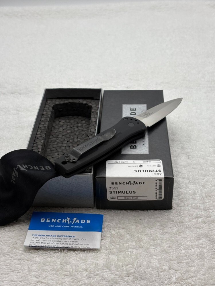 Benchmade 3551 Stimulus Push Button Automatic Knife With Integrated ...