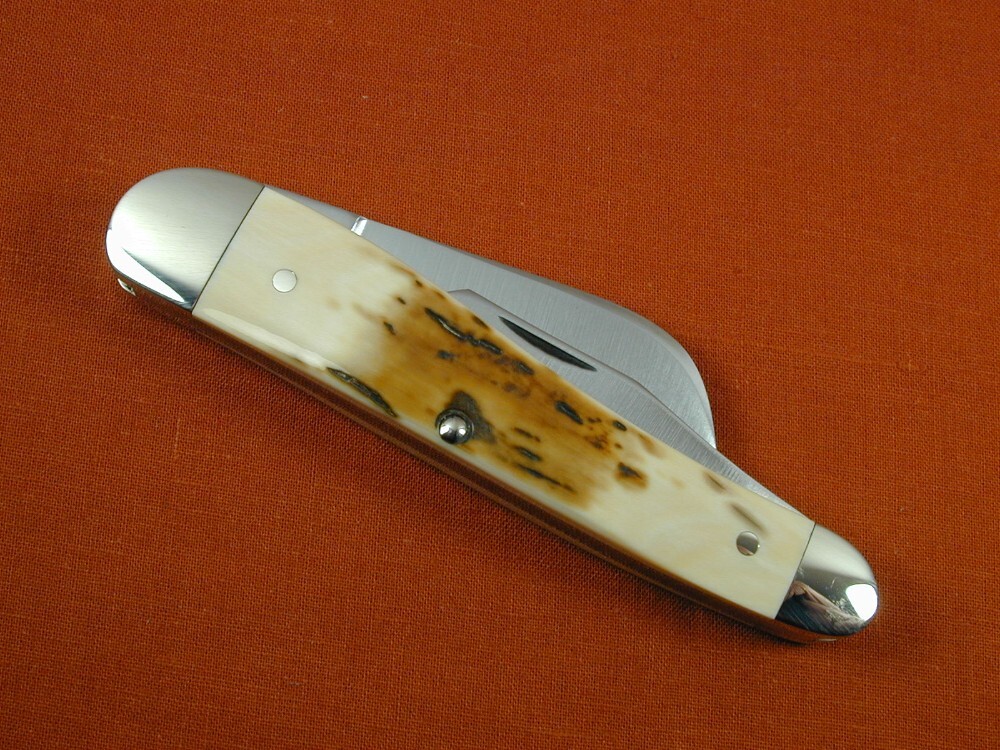 Titusville Cutlery Mammoth Ivory Bark Rooster Comb Farmer Knife Super ...