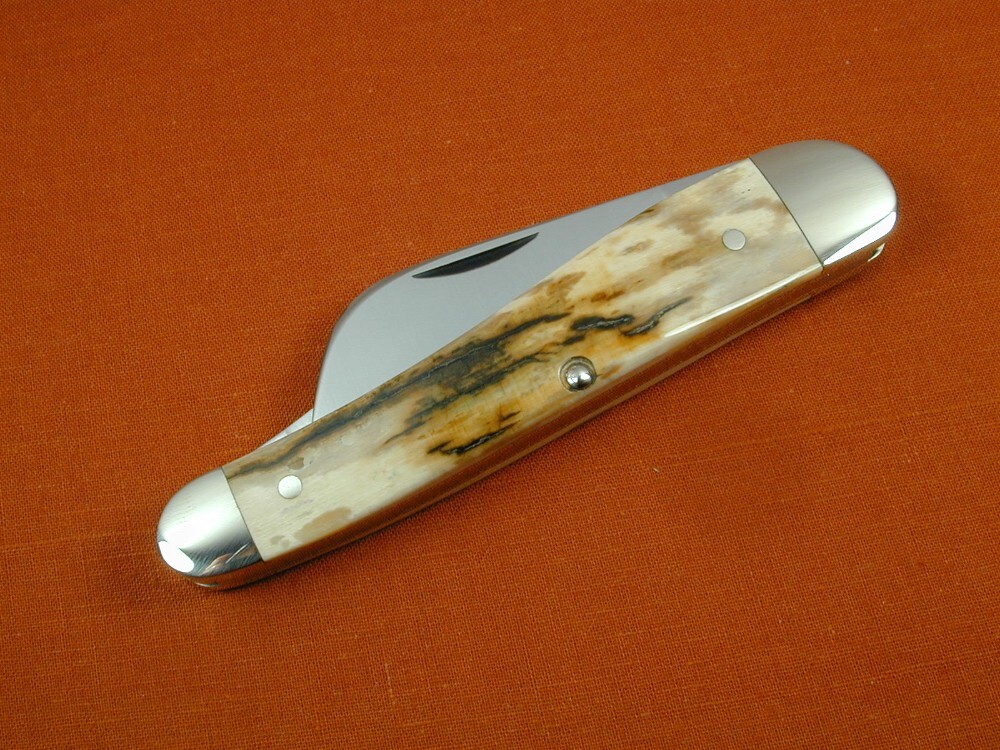 Titusville Cutlery Mammoth Ivory Bark Rooster Comb Farmer Knife Super ...