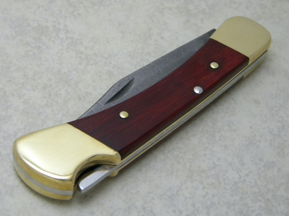 Buck USA Designer's Choice Model 110 Wood & Damascus Folding Hunter ...