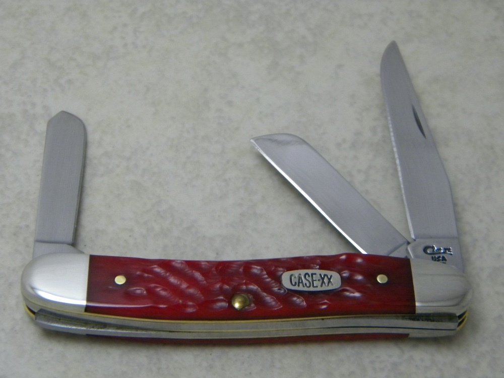 Case XX USA 3 Dot 1997 Red Bone 6318 Stockman Knife