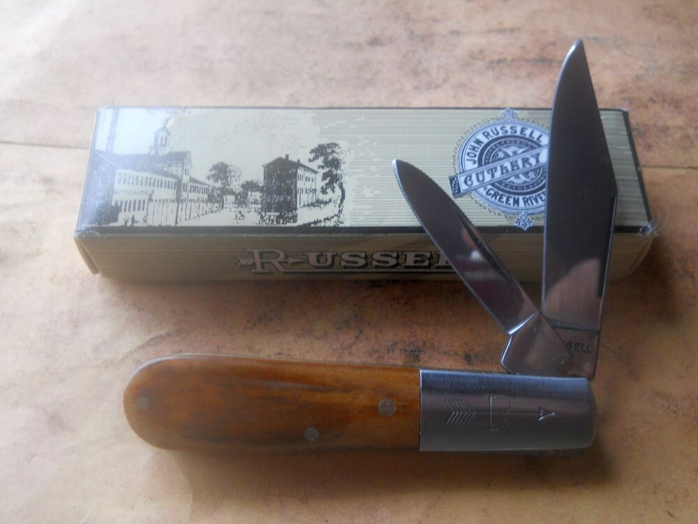 Russell Barlow Knife Green River German Smooth Bone.