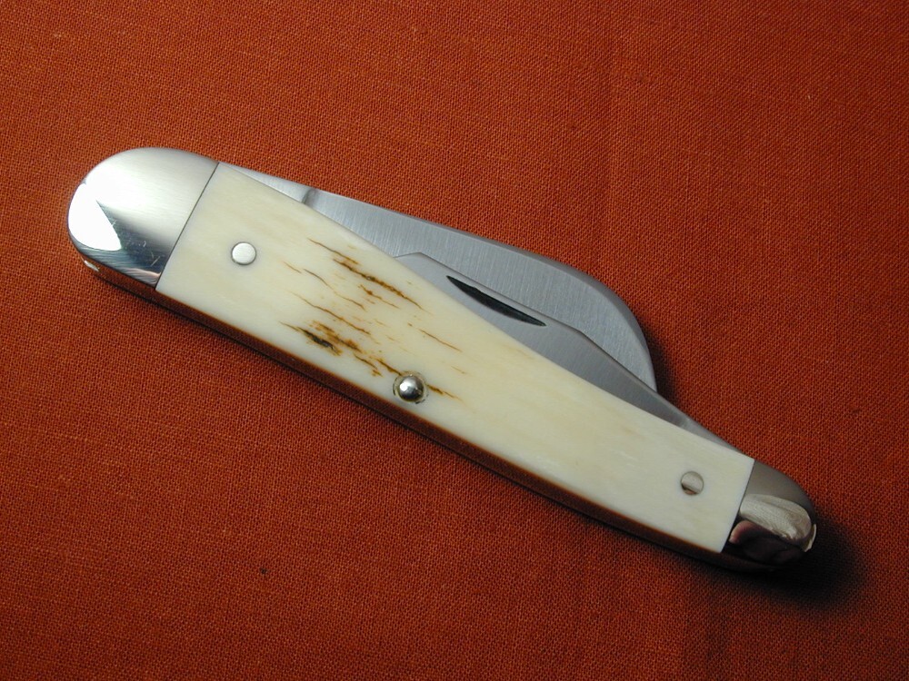 Titusville Cutlery Mammoth Ivory Bark Rooster Comb Farmer Knife Super ...