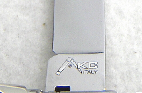NOS AKC 8" ITALIAN SWITCHBLADE GENUINE STAG LEVER LOCK MANIAGO ITALY