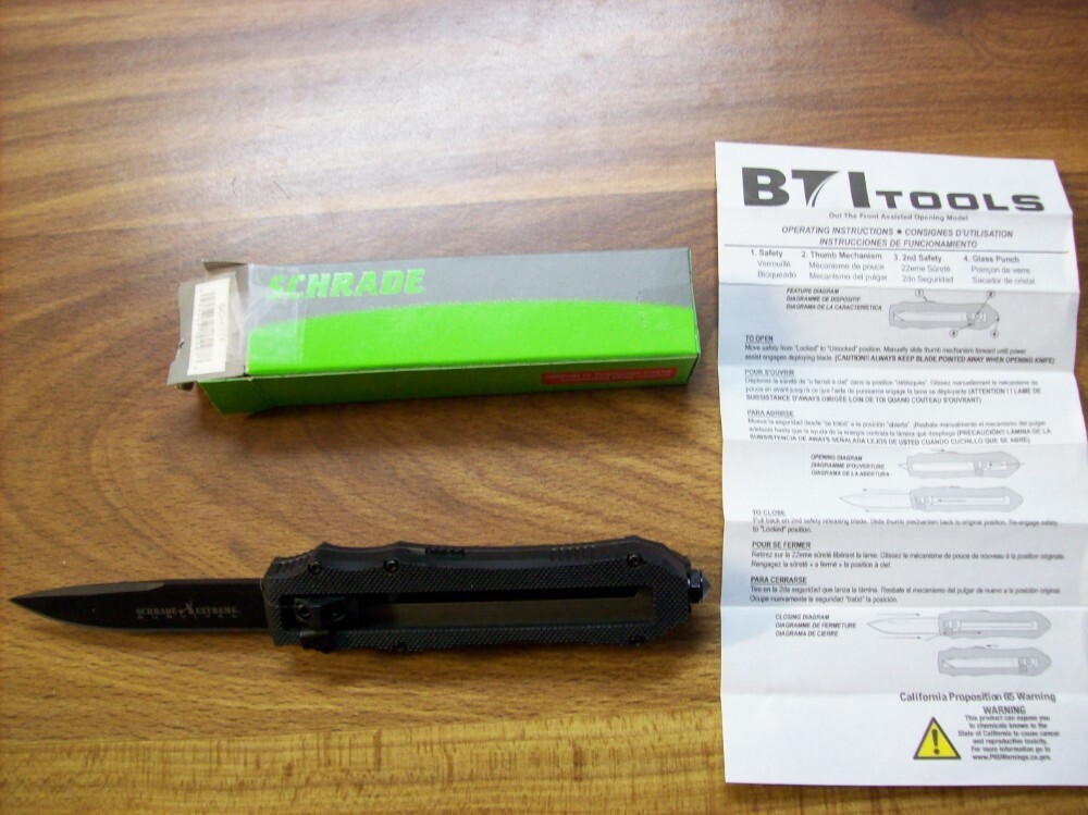 Schrade Knife Discontinued OTF Spring Loaded Survival W/Safety UNUSED ...