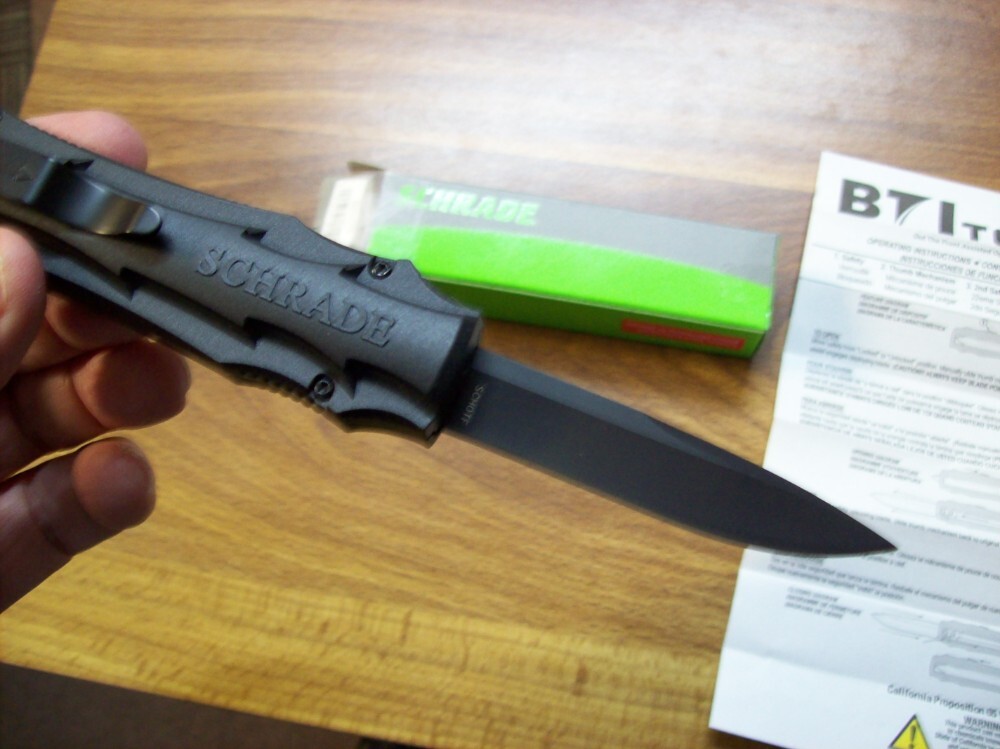 Schrade Knife Discontinued OTF Spring Loaded Survival W/Safety UNUSED ...