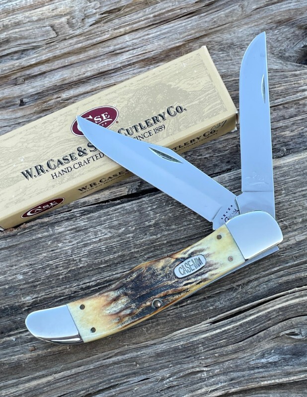 CASE XX ** 2000 MILLENNIUM STAG LARGE FOLDING HUNTER