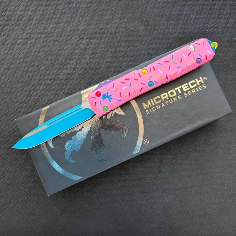 BladeHQ Exclusive Microtech Dessert Warrior Ultratech S/E OTF Donut ...