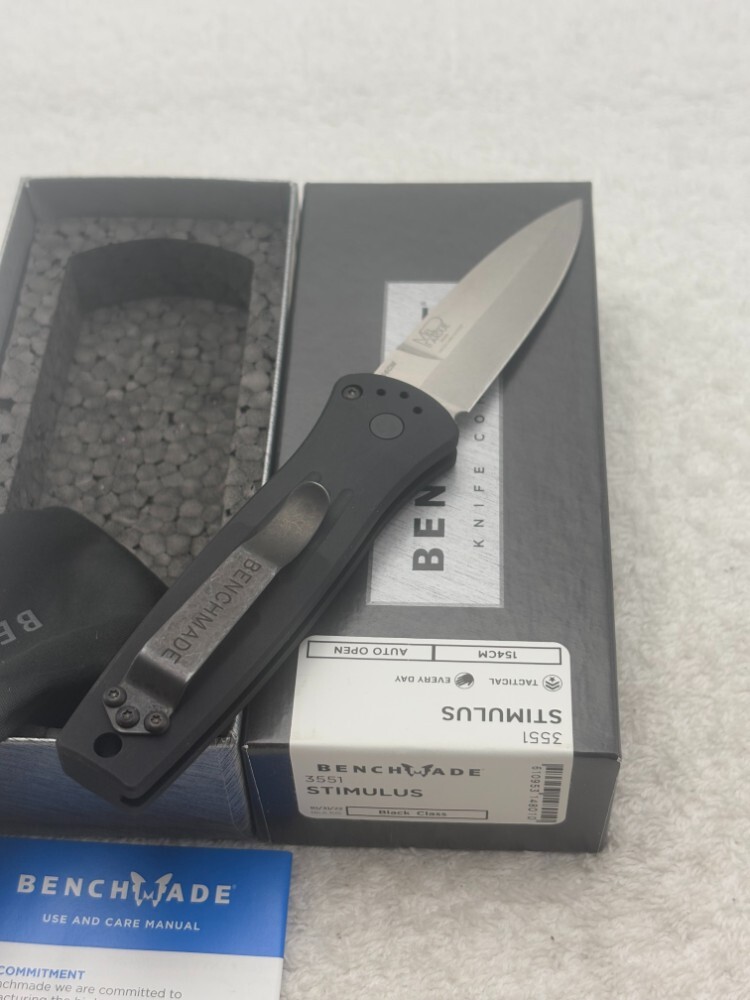 Benchmade 3551 Stimulus Push Button Automatic Knife With Integrated ...
