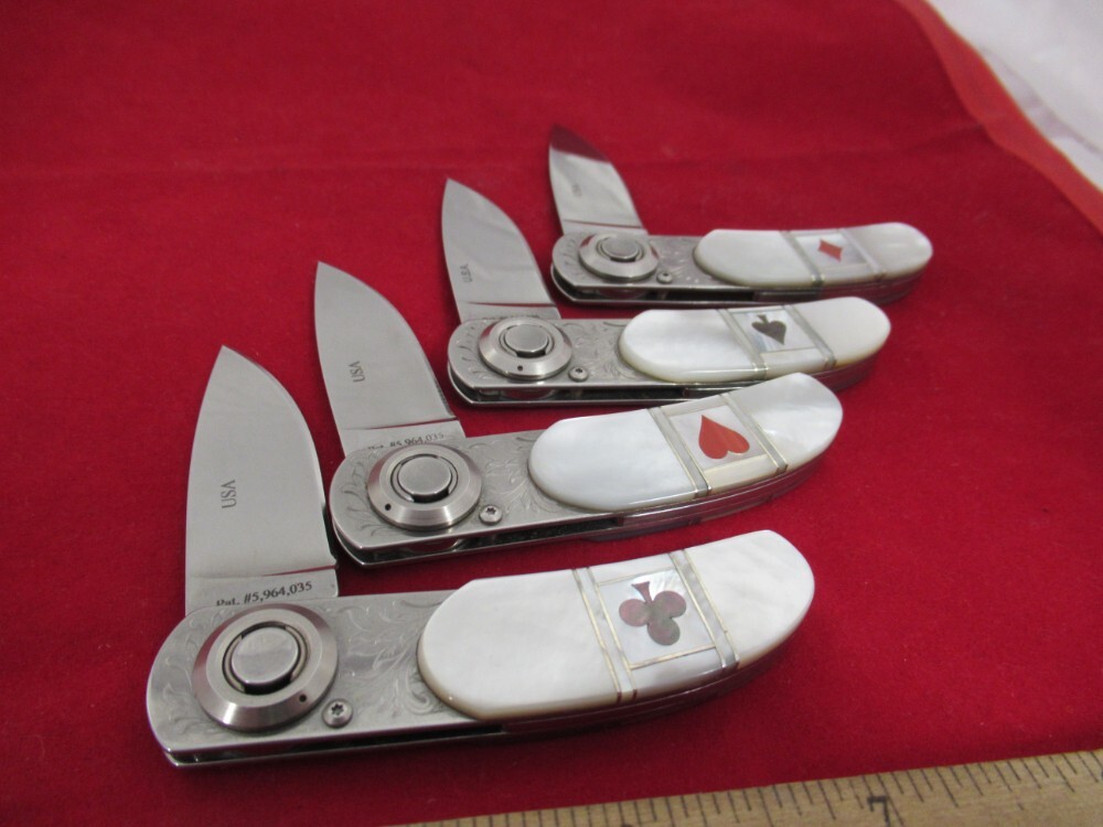 Lone Wolf Paul Set of 4 Pearl Axial Lock Folders
