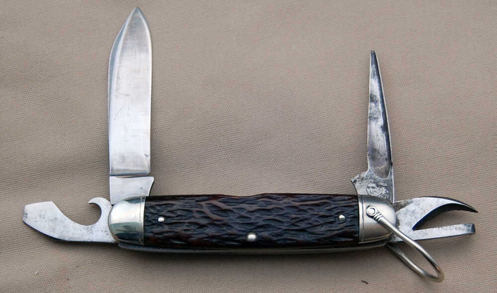 Remington Nehi Promo Scout Knife 1924-1933 Long Pull Main, Bone Handles ...