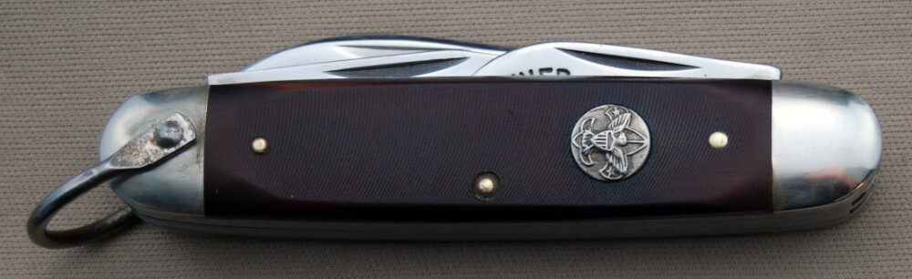 Official BSA Scout Knife Etched Ulster Stainless Scoutmaster Model 4 ...