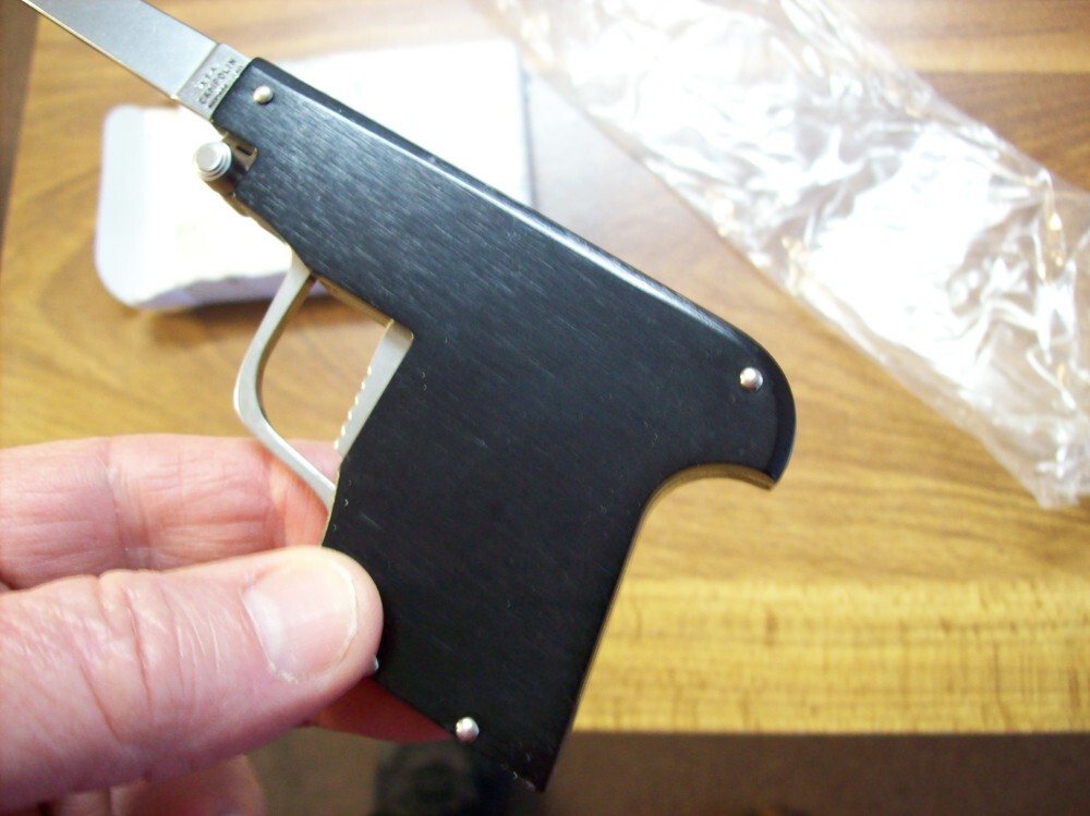 A.G.A. Campolin Rare Italian Gun Knife Black Ebonywood Circa 2019 ...