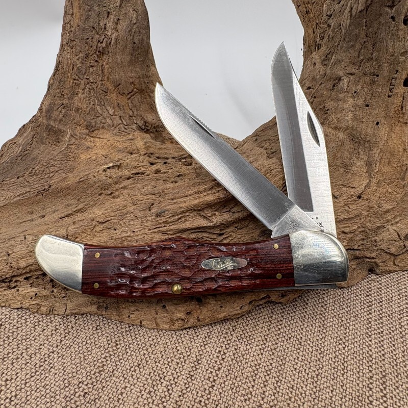 2003 Case XX 6265 SS Dual Blade Folding Hunter Knife Jigged Rosewood ...