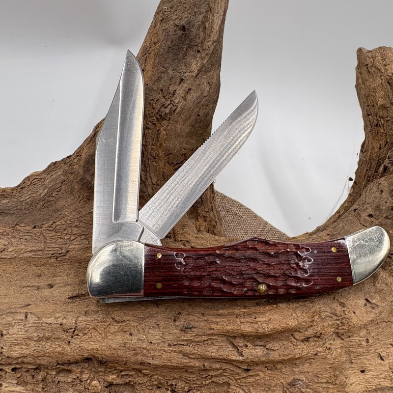2003 Case XX 6265 SS Dual Blade Folding Hunter Knife Jigged Rosewood ...