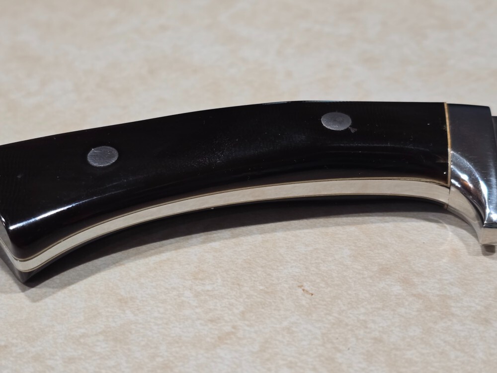 Custom Ray Beers Fixed Blade Knife – Buffalo Horn Handle – Rare Find ...