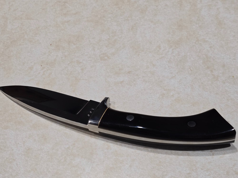 Custom Ray Beers Fixed Blade Knife – Buffalo Horn Handle – Rare Find ...