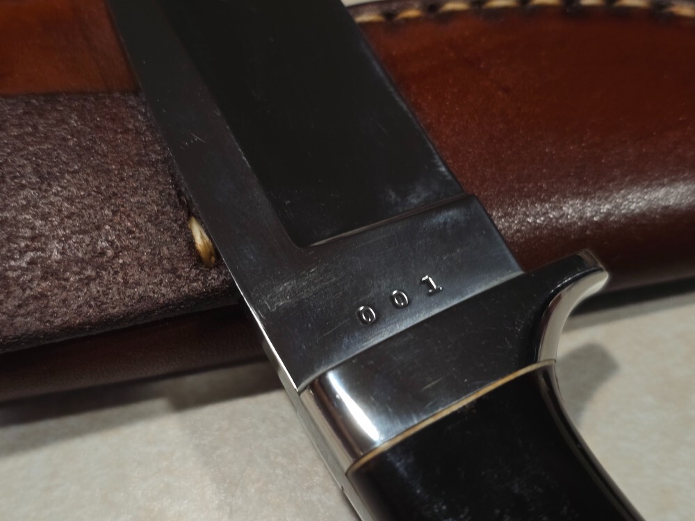 Custom Ray Beers Fixed Blade Knife – Buffalo Horn Handle – Rare Find ...
