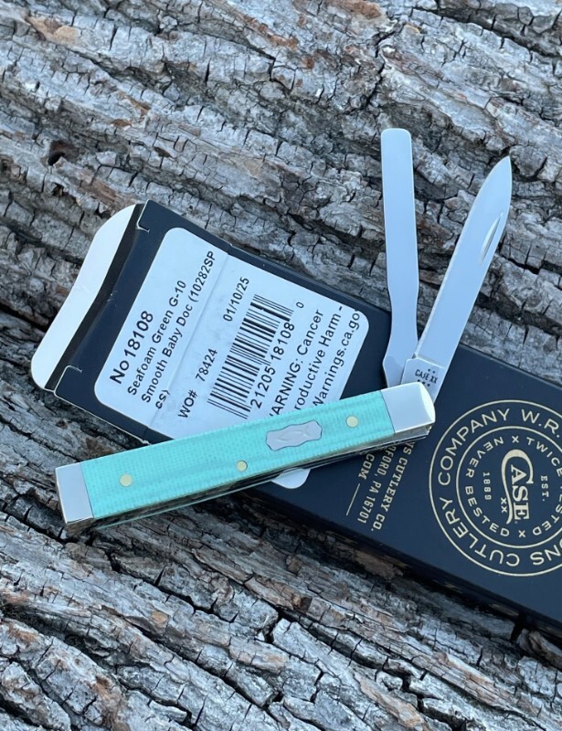 CASE XX ** 2025 SEAFOAM GREEN G10 ICHTHUS SHIELD SMOOTH BABY DOC