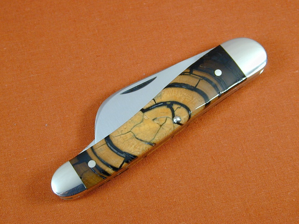 Titusville Cutlery Cross Cut Mammoth Ivory Rooster Comb Farmer Knife ...