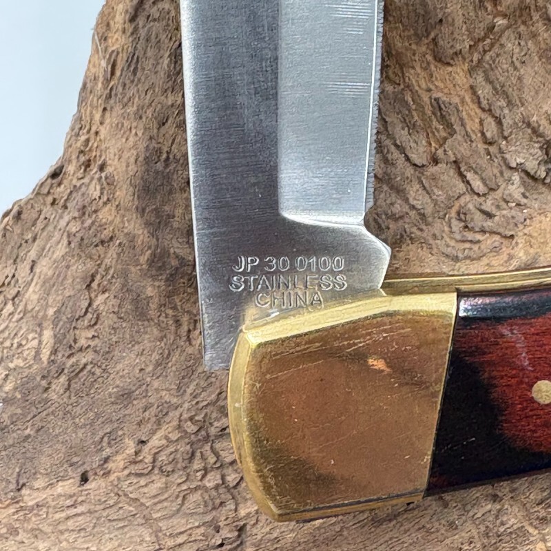 John Primble Large Folding Hunter Knife JP30 0100BWL Brown Wood ...