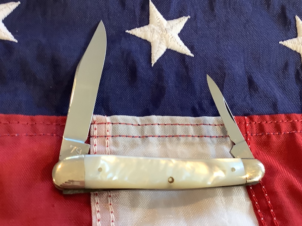 Zwilling J A Henckels Half Whittler w/ Great Old Mother of Pearl Handles