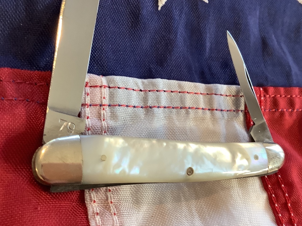 Zwilling J A Henckels Half Whittler w/ Great Old Mother of Pearl Handles