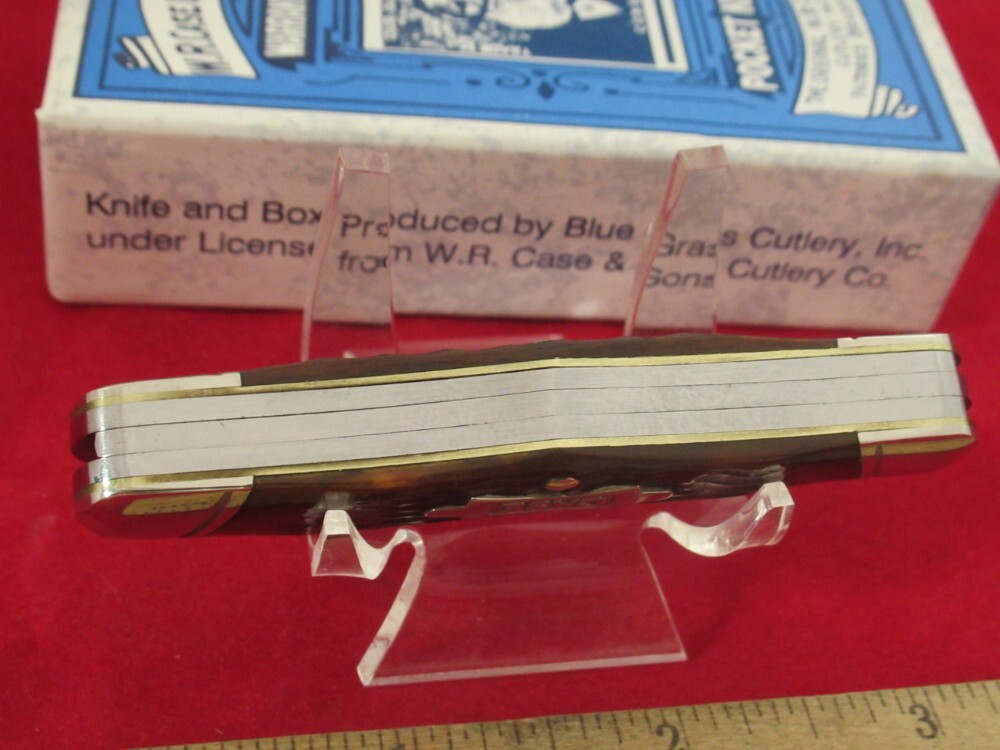 Case Classic 1990 Rogers Bone Bowie Tie Shield Whittler Pattern # 630109