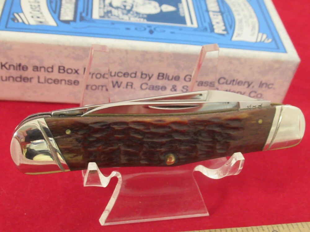 Case Classic 1990 Rogers Bone Bowie Tie Shield Whittler Pattern # 630109