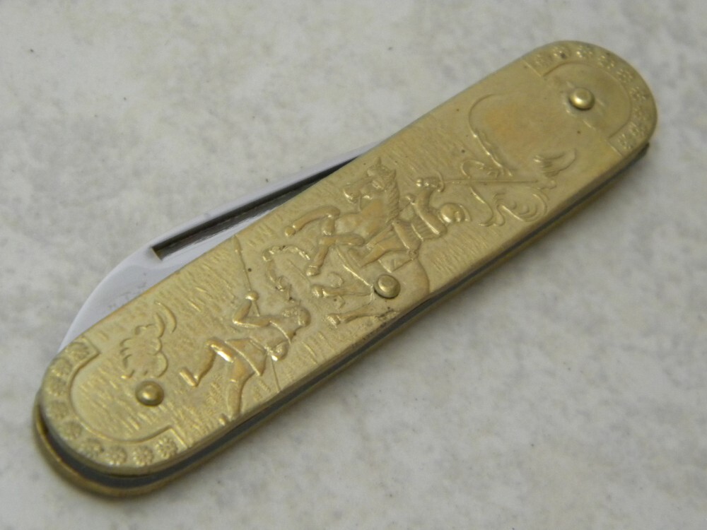 Stainless Steel Solid Brass 6193 "Knight" Folding Knife