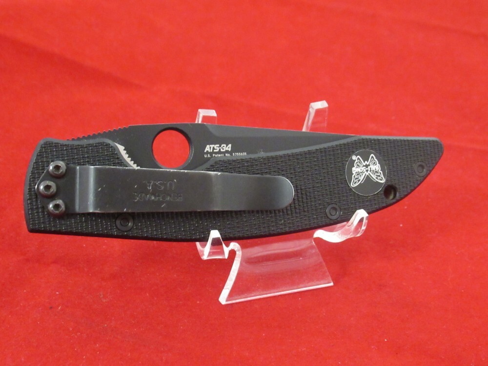 Benchmade 2000 Elishewitz Design Liner Lock Tanto Half Serration ATS-34