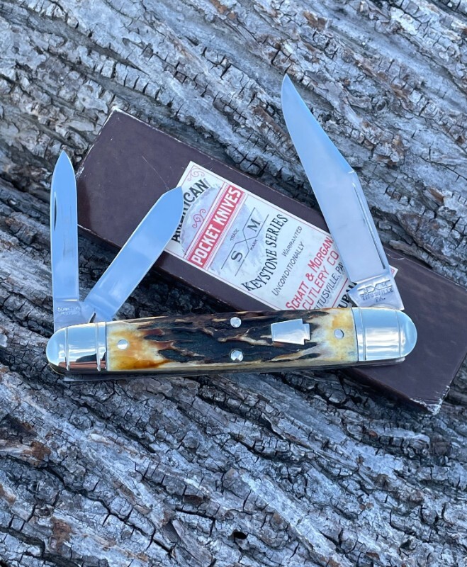 SCHATT & MORGAN ** STAG LARGE CIGAR WHITTLER