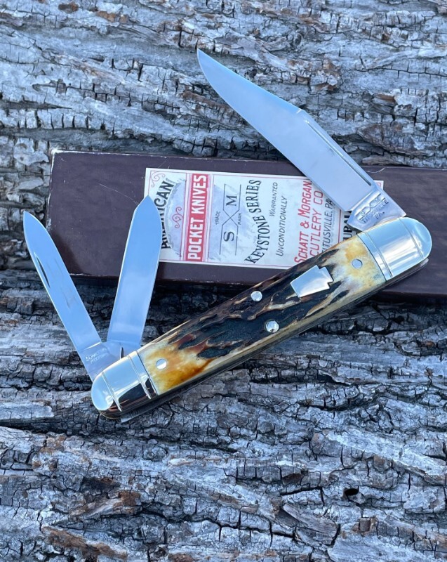 SCHATT & MORGAN ** STAG LARGE CIGAR WHITTLER