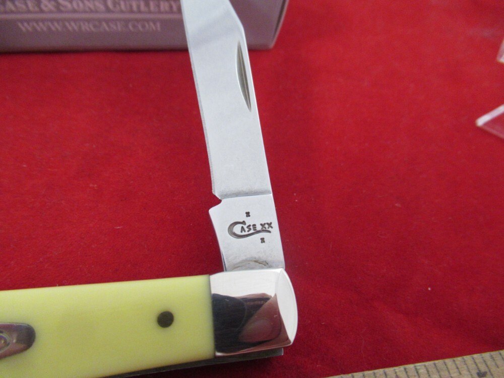 Case XX 2018 Yellow Delrin Handle Farmers Pattern # 31048 SS