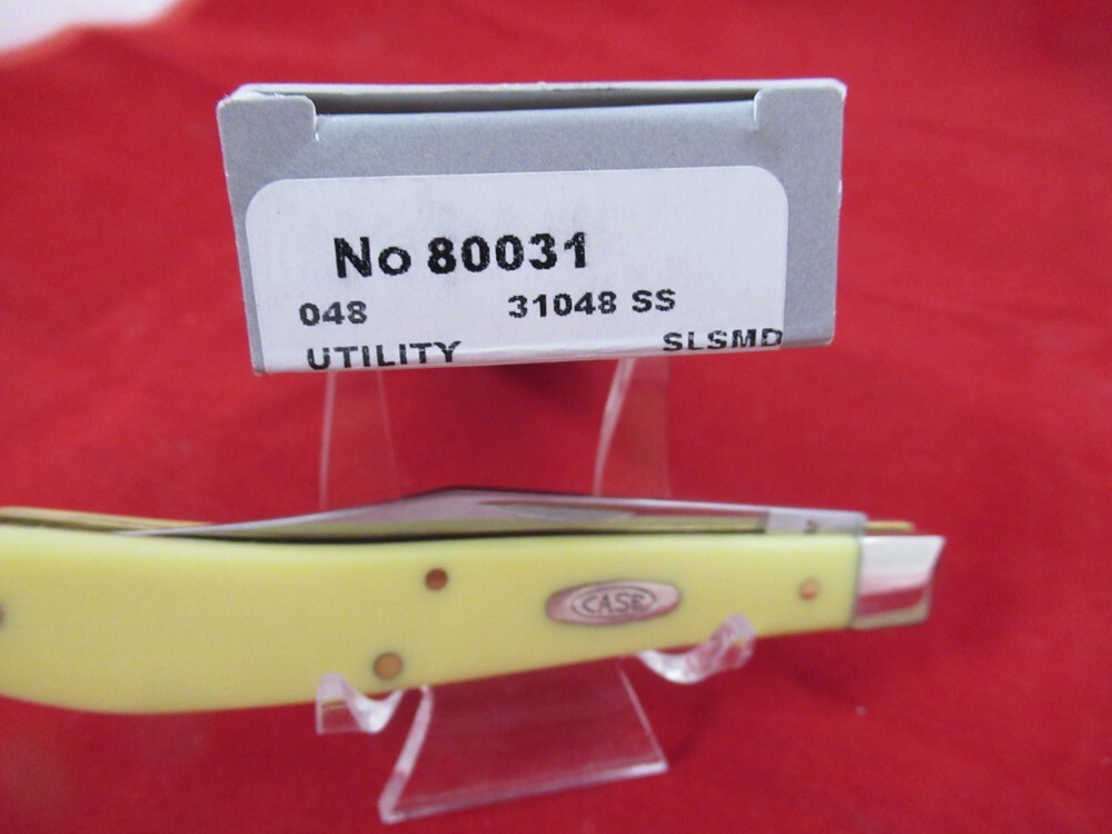 Case XX 2018 Yellow Delrin Handle Farmers Pattern # 31048 SS